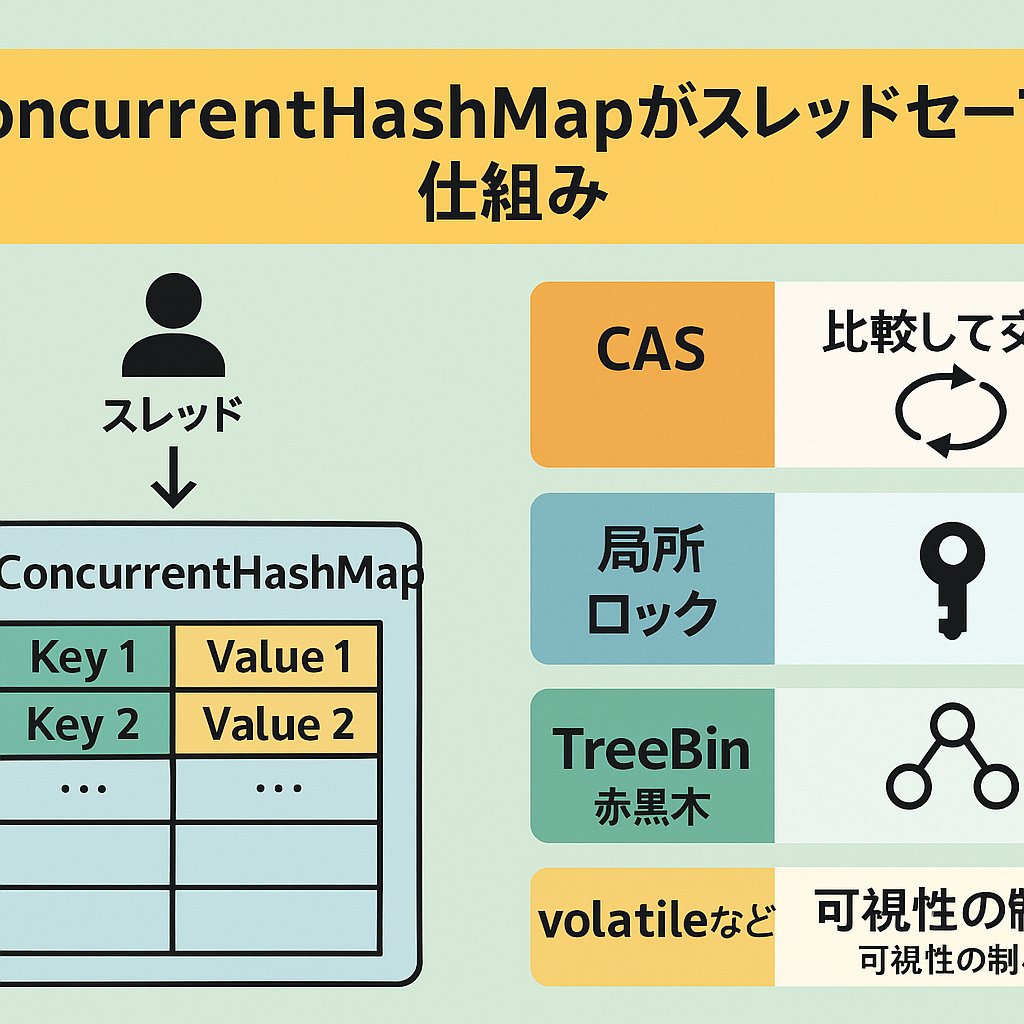 【図解】JavaのConcurrentHashMapがスレッドセーフな理由とは？仕組みをやさしく解説！ | サイゼントアカデミーブログ